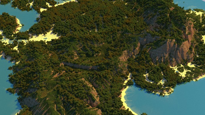 Lush Tropics (4k by 4k) Minecraft Map