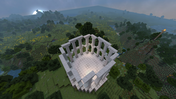 Round temple Minecraft Map