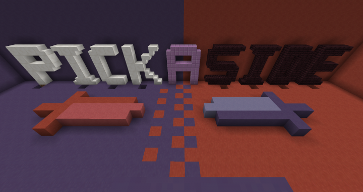Pick A Side! Would You Rather... with a twist! Minecraft Map