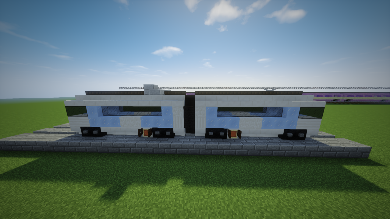 Small City Tri-voltage electric tram Minecraft Map