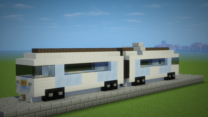Small City Tri-voltage electric tram Minecraft Map