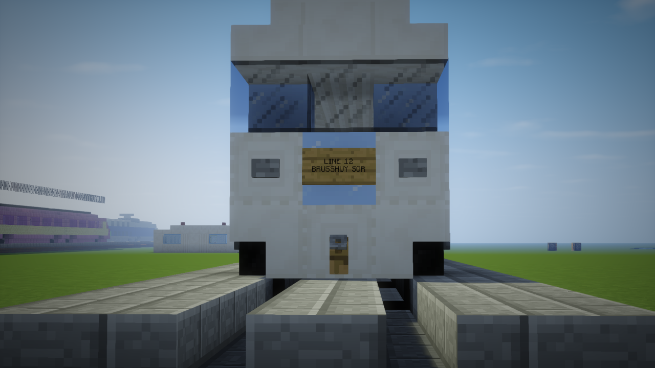 Small City Tri-voltage electric tram Minecraft Map
