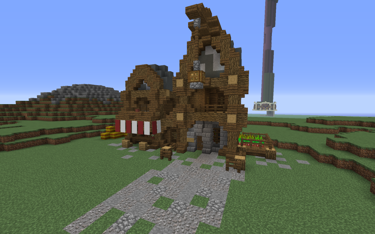 Small Build - Shop and House Minecraft Map