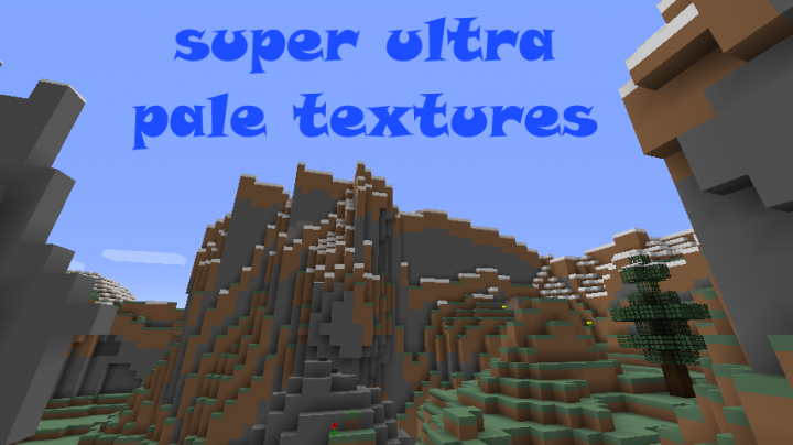 SUPER ULTRA PALE TEXTURES Minecraft Texture Pack