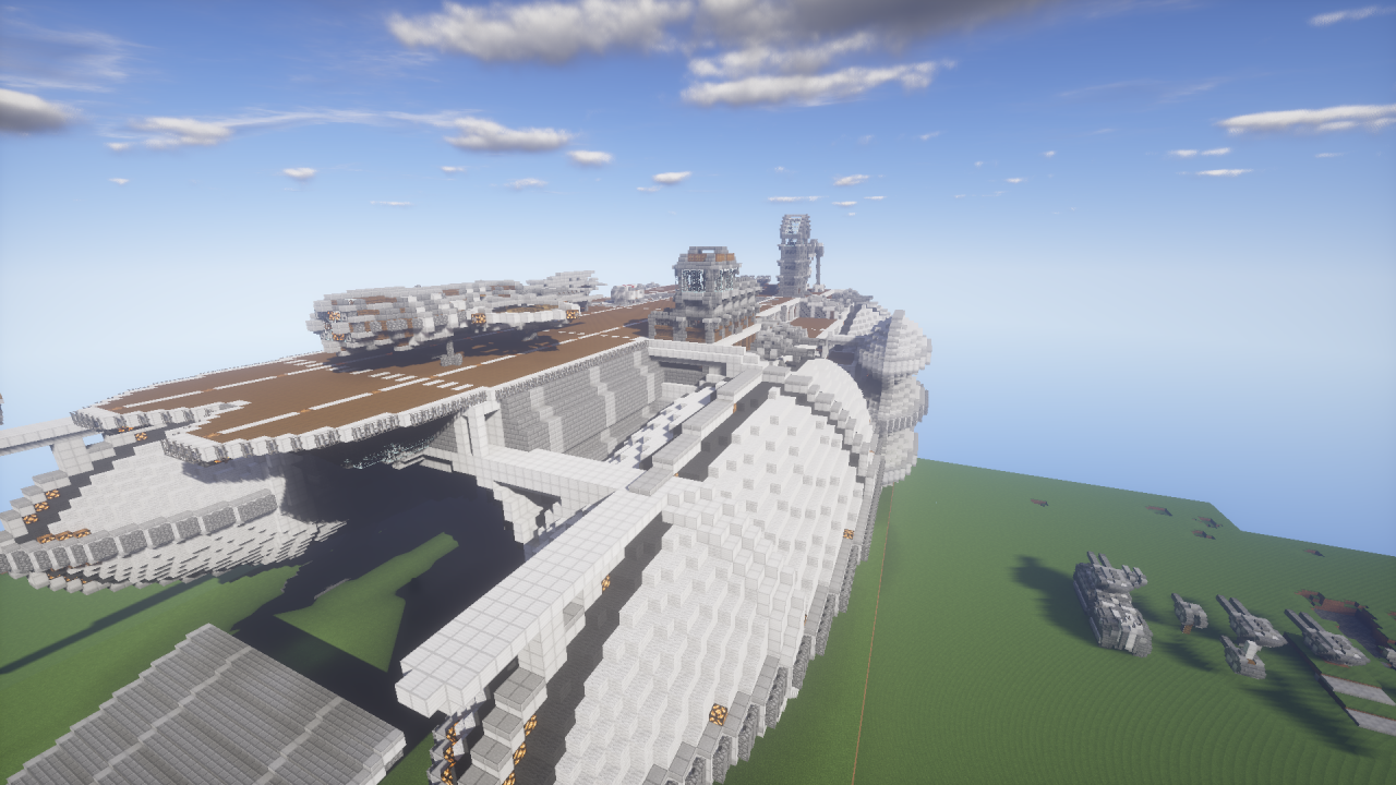 Steampunk Super Heavy Carrier "Titan" Minecraft Map
