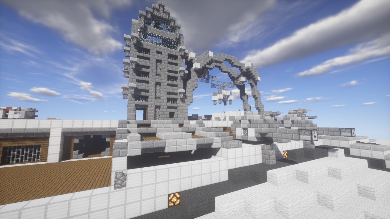 Steampunk Super Heavy Carrier "Titan" Minecraft Map