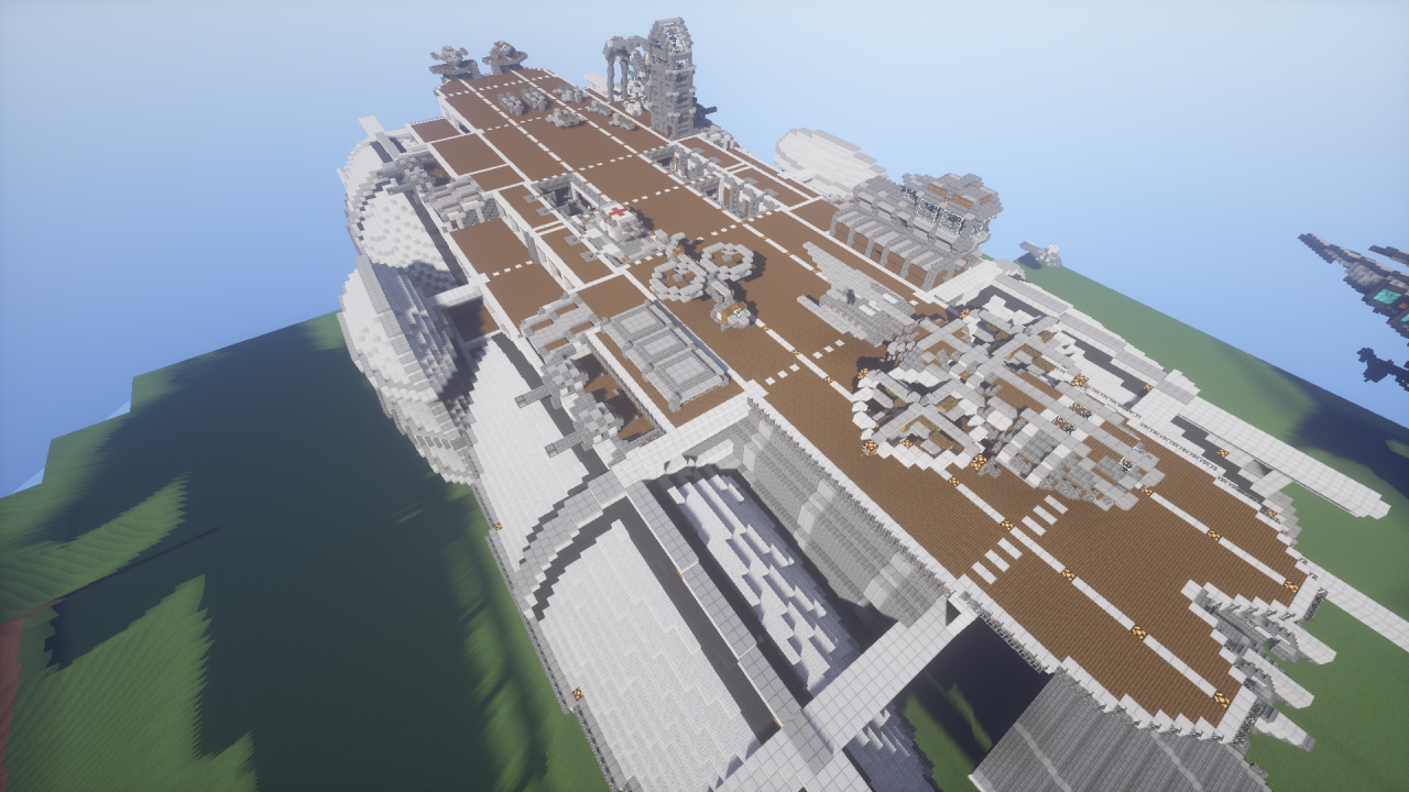 Steampunk Super Heavy Carrier "Titan" Minecraft Map