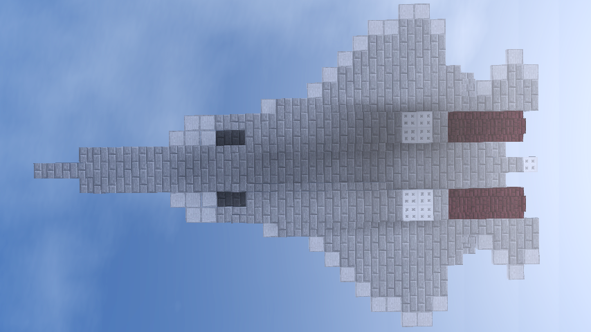 Sukhoi T-50 PAK FA | Scale: 1,5:1 Minecraft Map