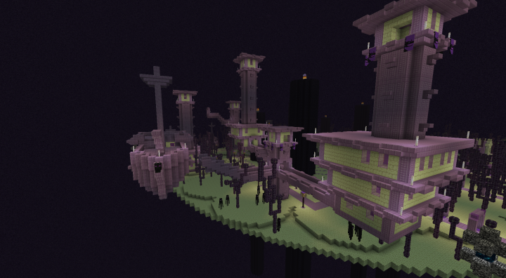 END SPAWN + AREA FIGHT ENDERDRAGON FOR THE SERVER Minecraft Map