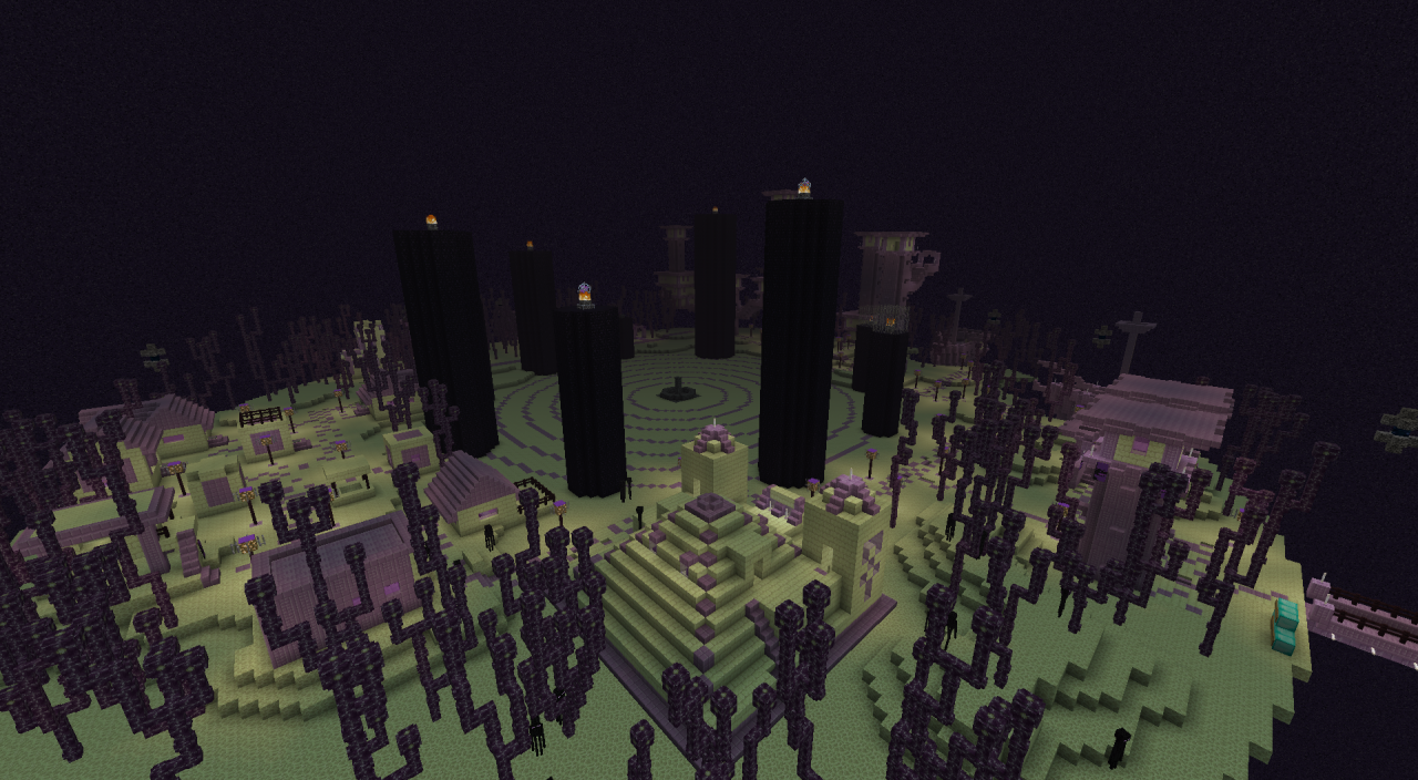 END SPAWN + AREA FIGHT ENDERDRAGON FOR THE SERVER Minecraft Map