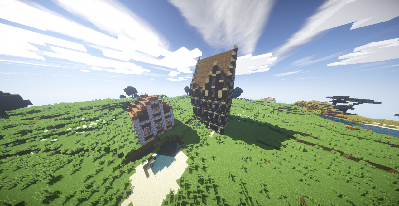 Big House Cabin And School Forst Minecraft Map