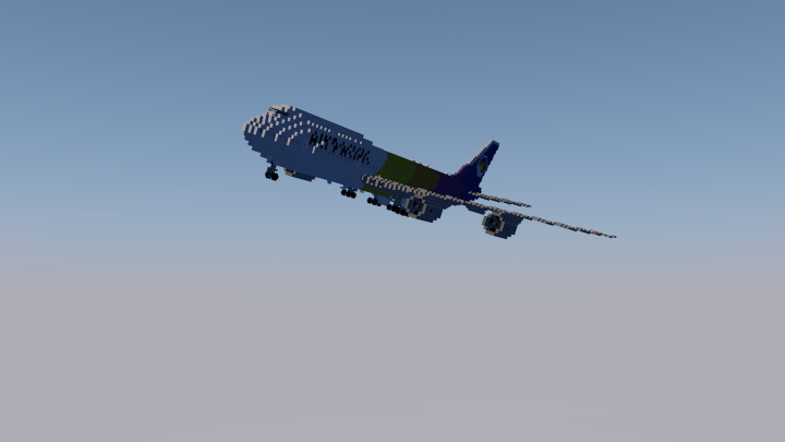 Boeing 747-100 Air Pacific Minecraft Map