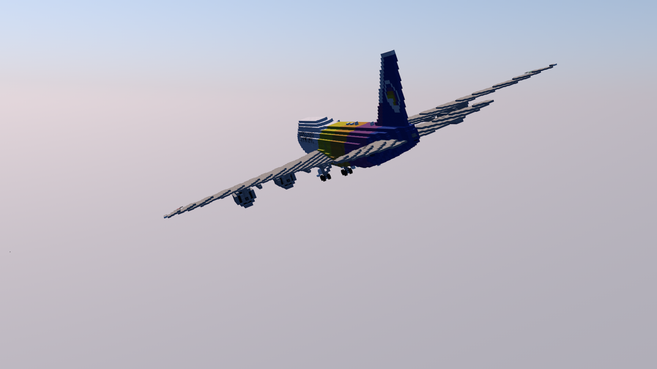 Boeing 747-100 Air Pacific Minecraft Map