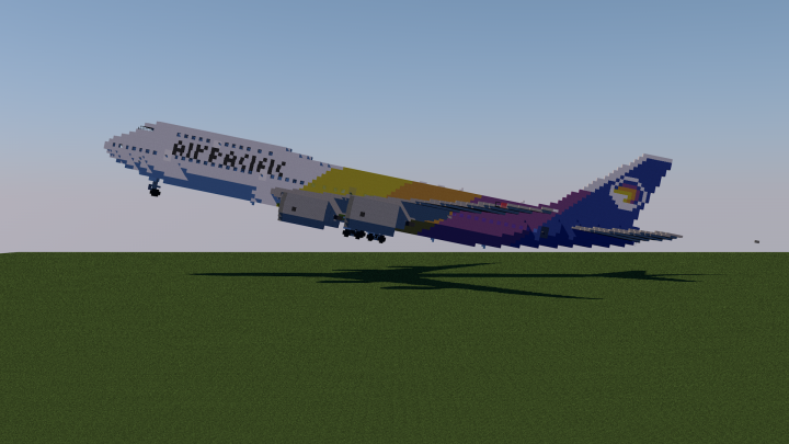 Boeing 747-100 Air Pacific Minecraft Map