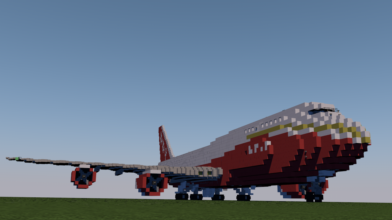 Boeing 747 Supertanker Minecraft Map