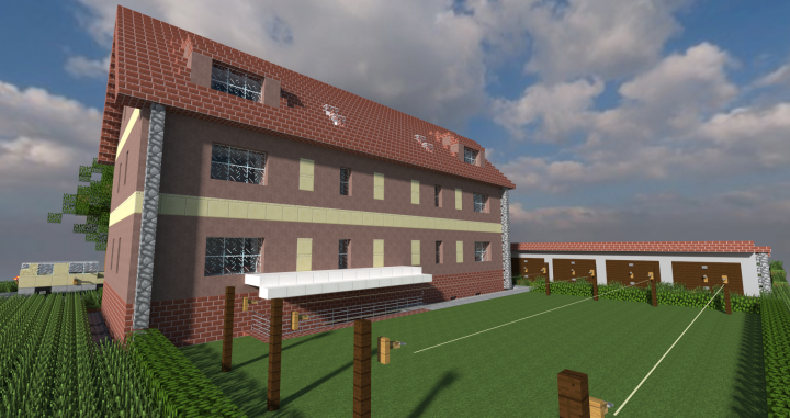 Old East German Apartment Building Minecraft Map