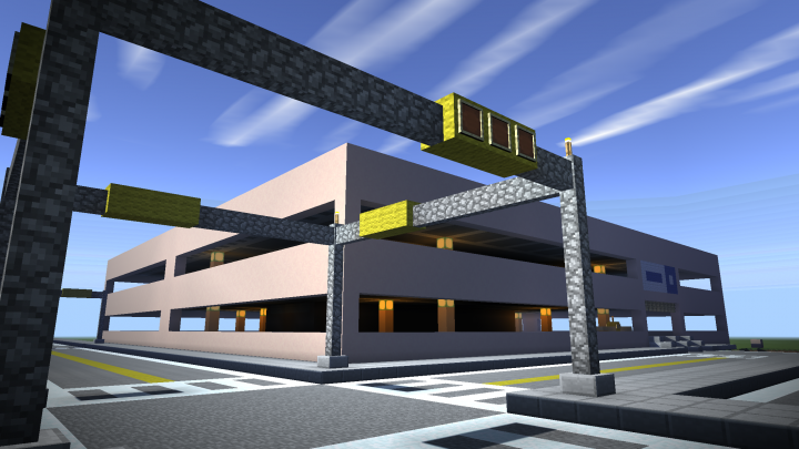 Multi-level parking lot (Pocket Edition) Minecraft Map