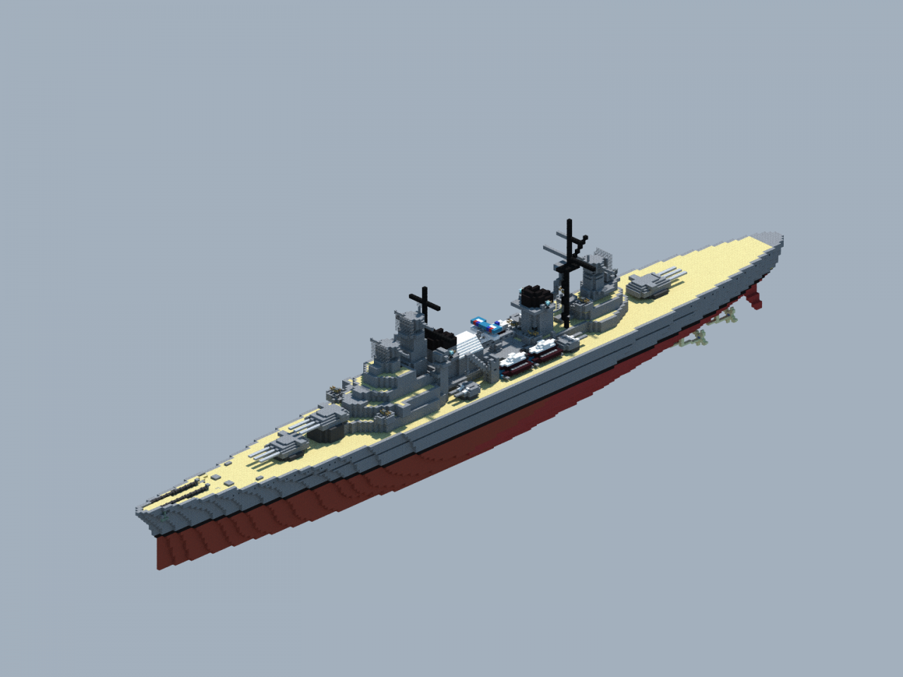 project 1047 dutch battlecruiser Minecraft Map