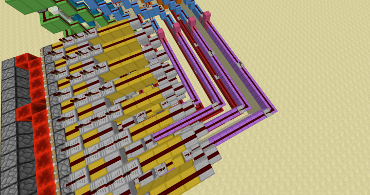 Not so compact Redstone Beacon Color Swapper! Minecraft Map