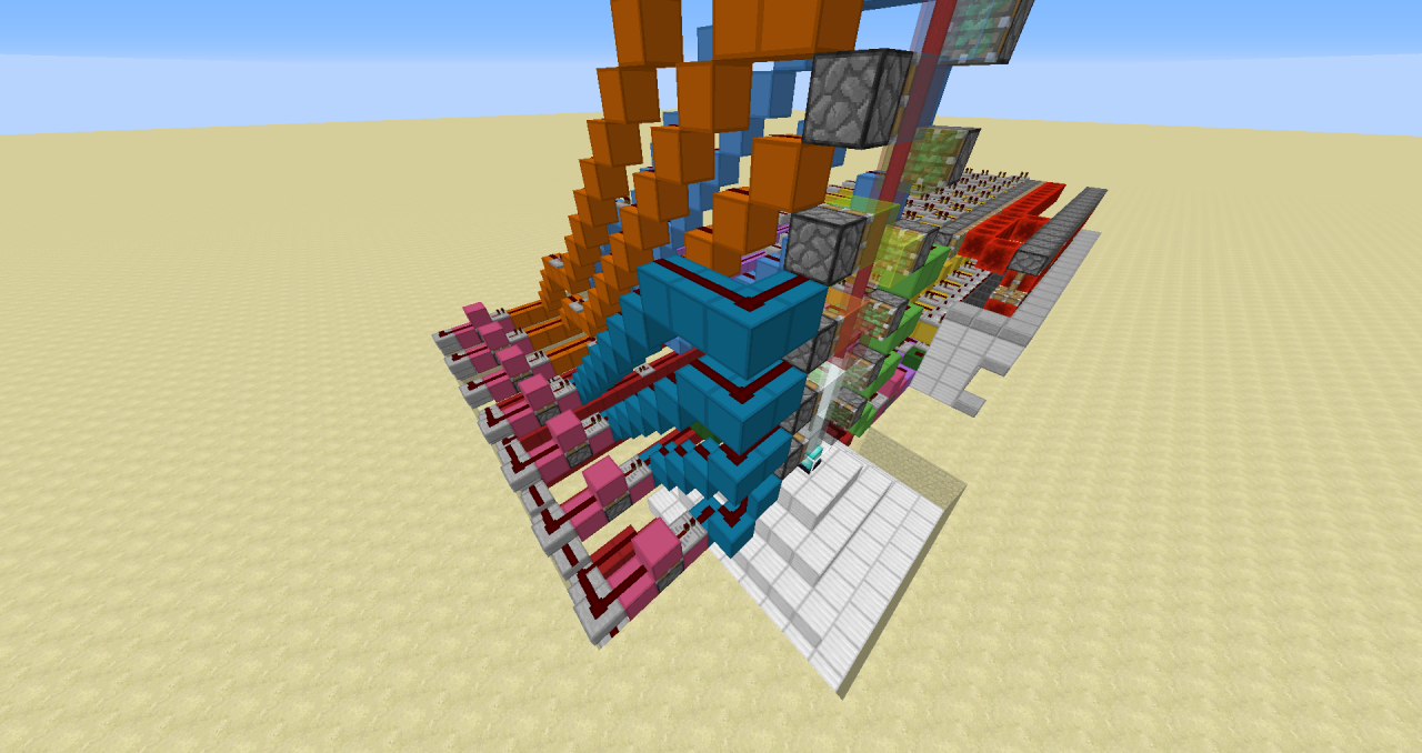 Not so compact Redstone Beacon Color Swapper! Minecraft Map