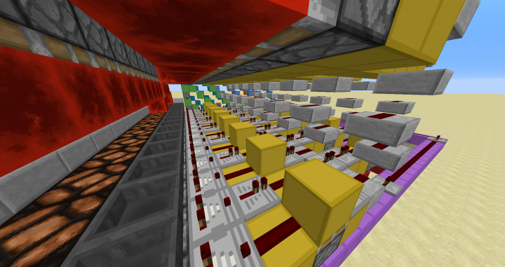Not so compact Redstone Beacon Color Swapper! Minecraft Map
