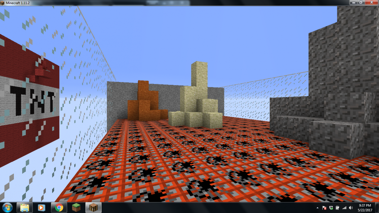 Pat & Jen Burning TNT, Creeper, and TNT Spleef Minecraft Map