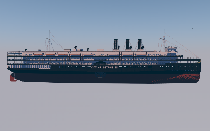 SS City of Detroit III ~ 4:1 ~ Download Minecraft Map