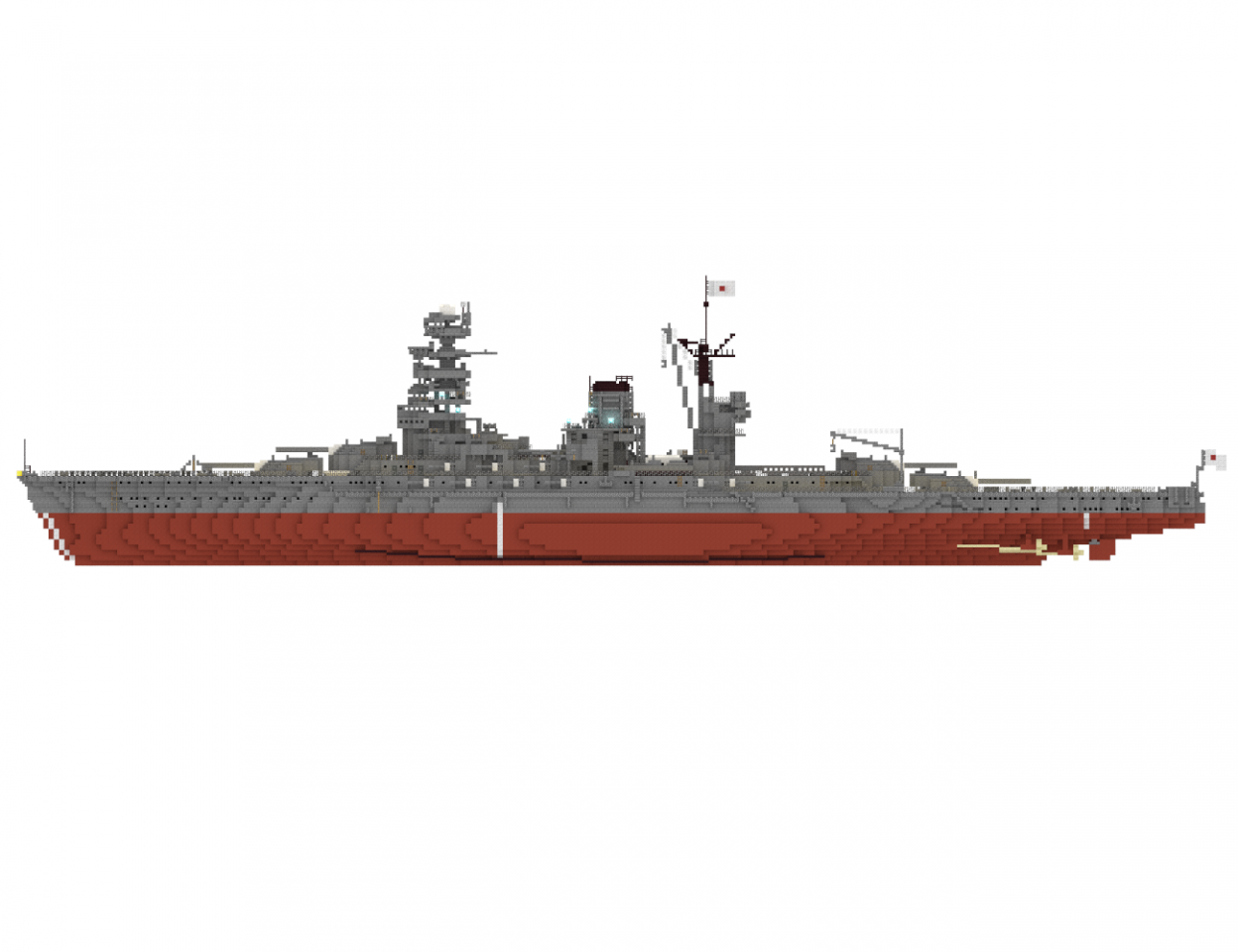 IJN BB Mutsu Minecraft Map