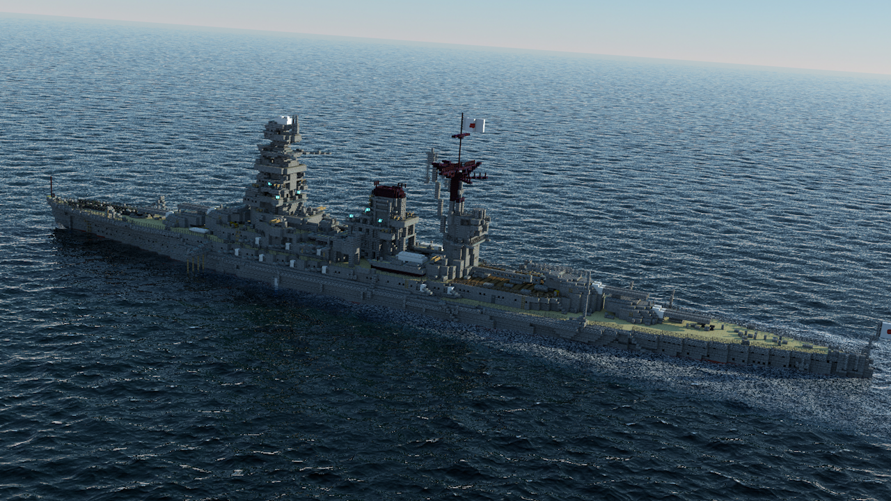 IJN BB Mutsu Minecraft Map