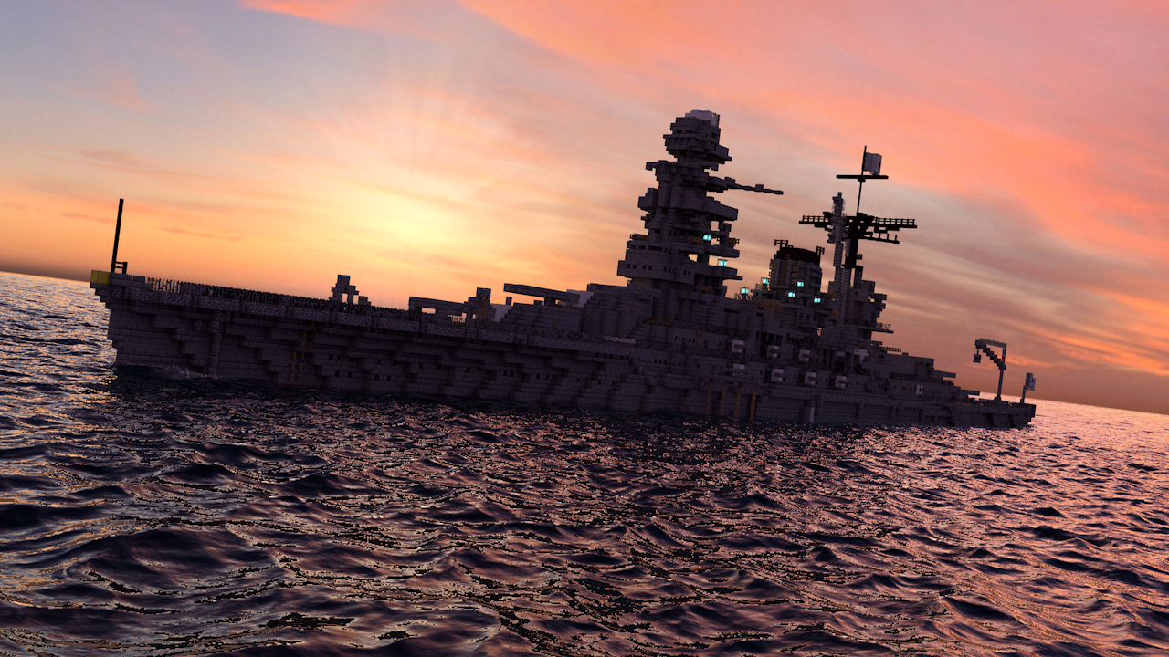 IJN BB Mutsu Minecraft Map