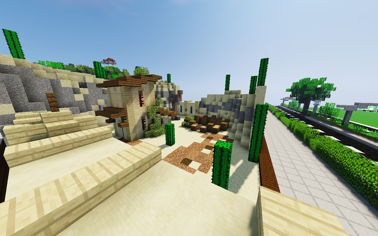 Sandstone Desert Survival Minecraft Map