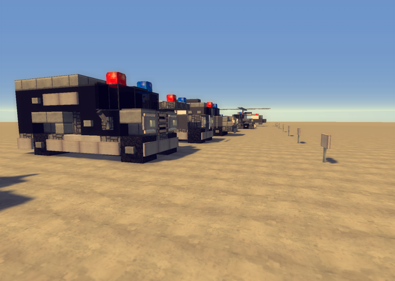 Police Vehicle Collection Minecraft Map