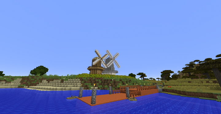 Windmills/Wheat Plantation Minecraft Map