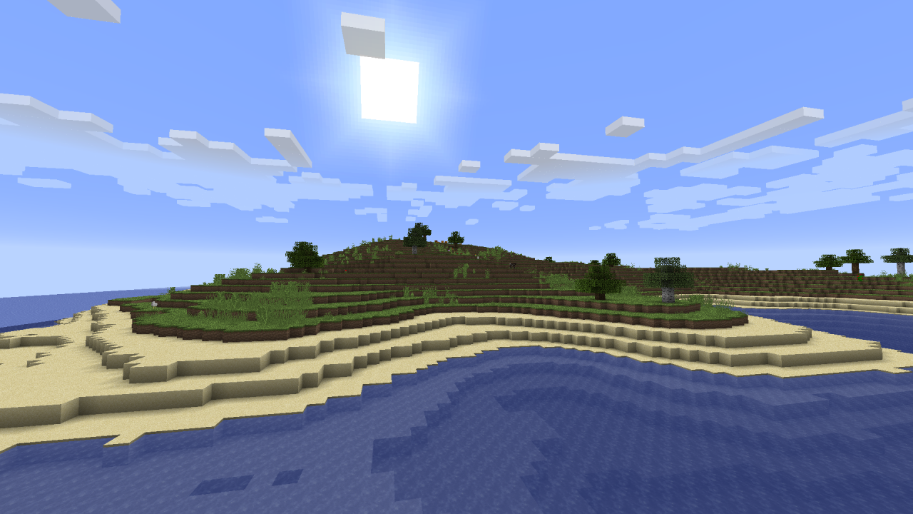 Custom Terrain - Survival Island Minecraft Map