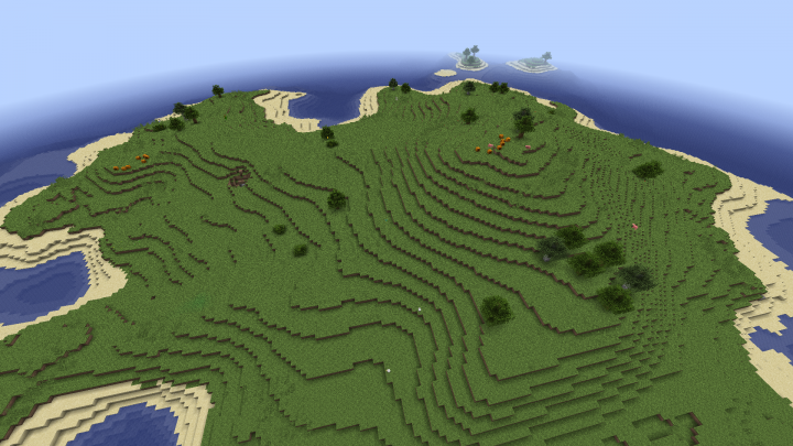 Custom Terrain - Survival Island Minecraft Map