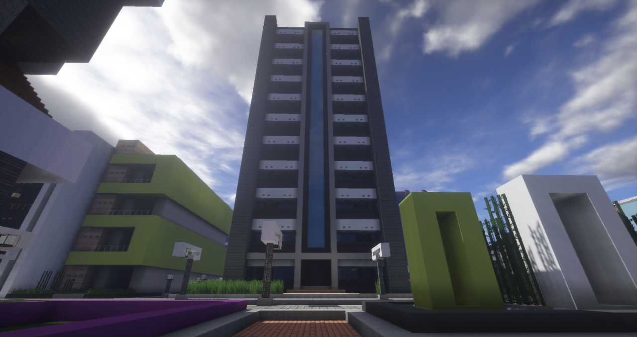 Modern Apartments Building With Interior Minecraft Map