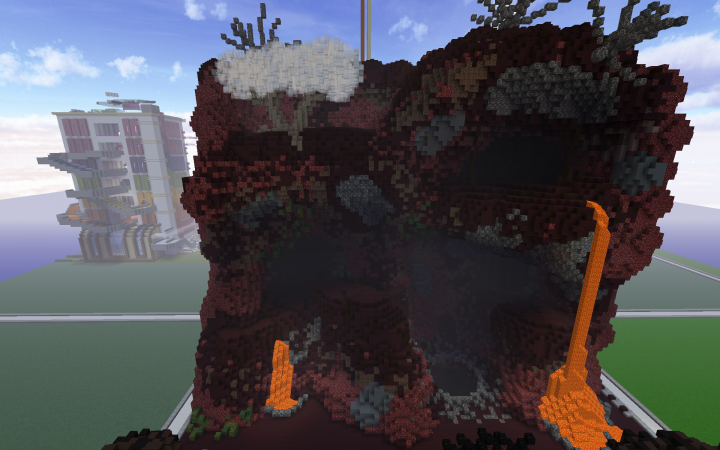 Small Build Battle Plot - Nightmare theme Minecraft Map