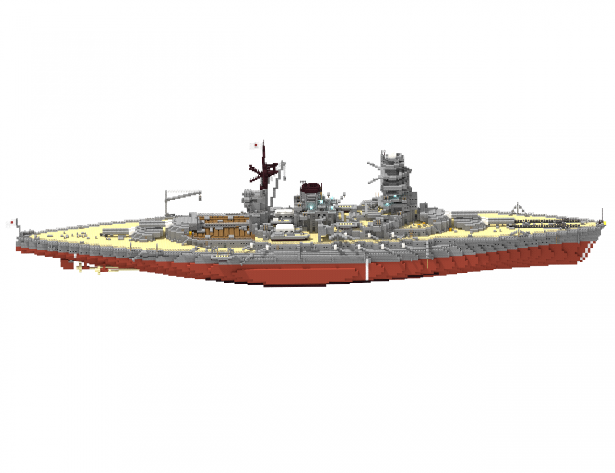 IJN BB Mutsu Minecraft Map