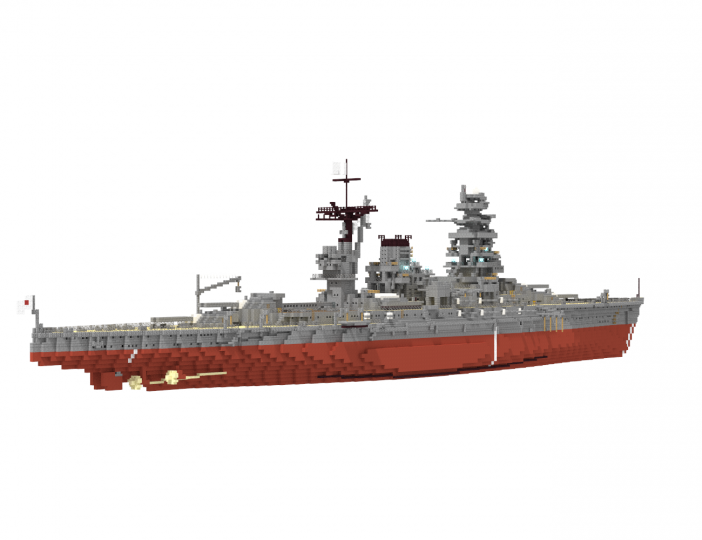 IJN BB Mutsu Minecraft Map