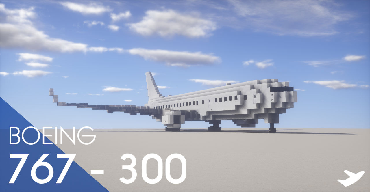 Boeing 767-300 Minecraft Map