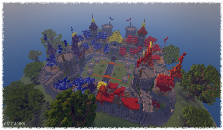 Minecraft Timelapse, Speed Build | Clash Royale | Royal Arena Minecraft Map