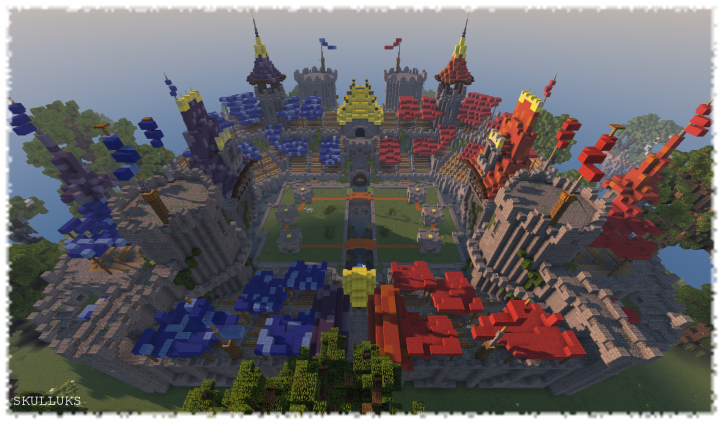 Minecraft Timelapse, Speed Build | Clash Royale | Royal Arena Minecraft Map