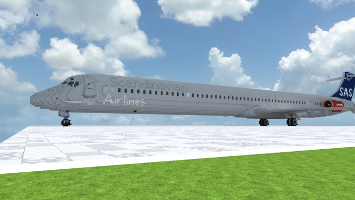 'Giant' 9.5:1 McDonnell Douglas MD-80 Minecraft Map