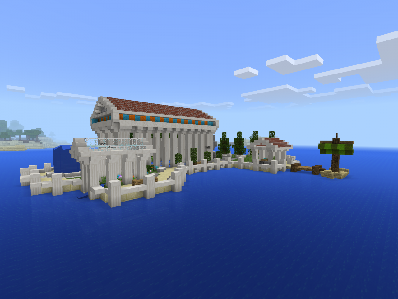 A Greek Island Town Minecraft Map
