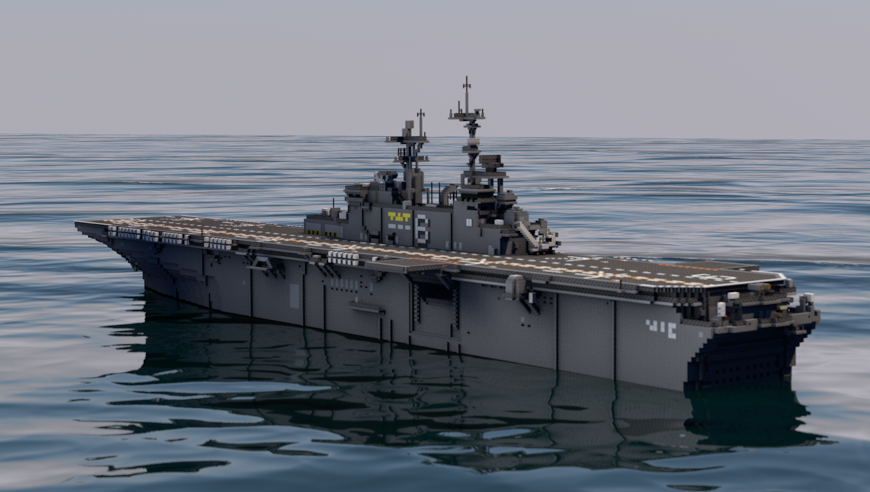USS Bonhomme Richard (LHD-6) 1:1 scale Minecraft Map