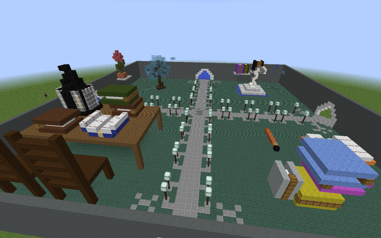 Server Lobby Library themed. Minecraft Map