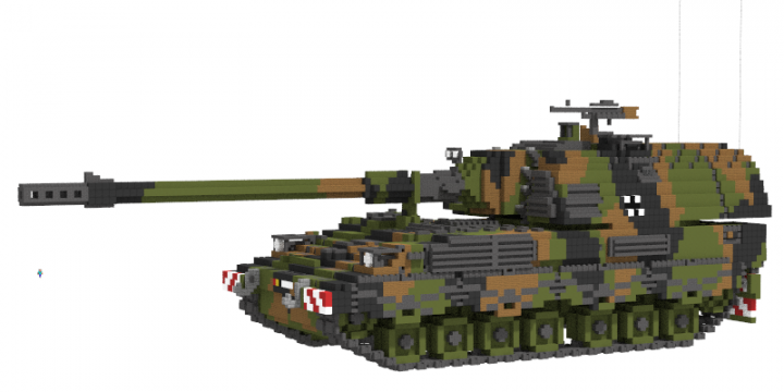 pzh 2000 self-propelled howitzer Minecraft Map