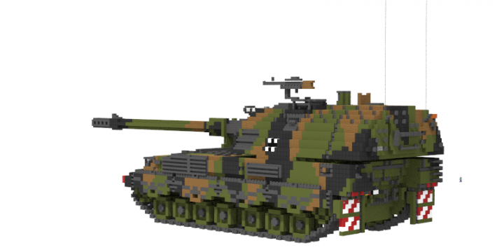 pzh 2000 self-propelled howitzer Minecraft Map