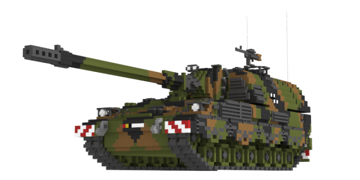 pzh 2000 self-propelled howitzer Minecraft Map