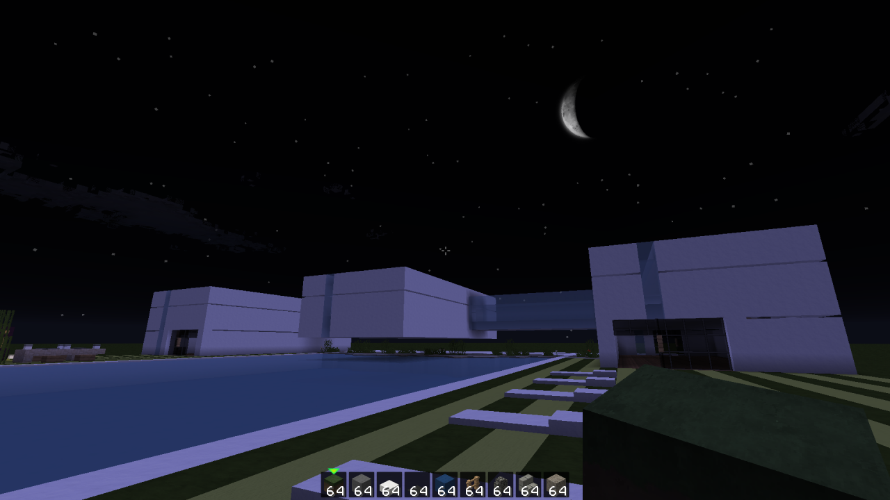 Modern minimalist house Minecraft Map